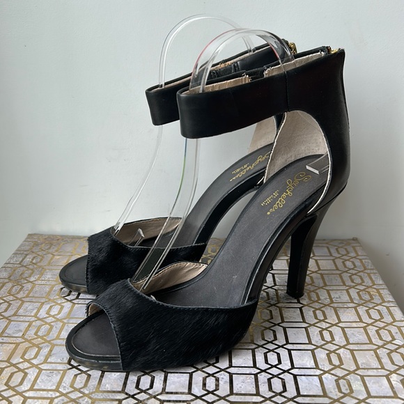 Seychelles | Shoes | Seychelles Leather Calf Hair Heels | Poshmark